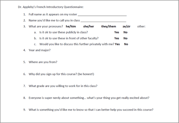 Setting the Tone for a Gender Inclusive Classroom – The Introductory ...